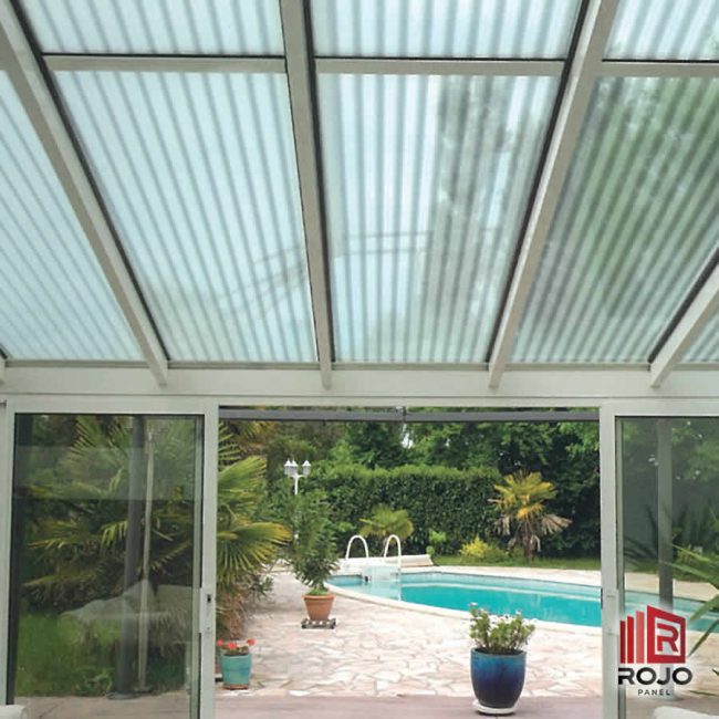 Policarbonato Greca - Rojo Panel